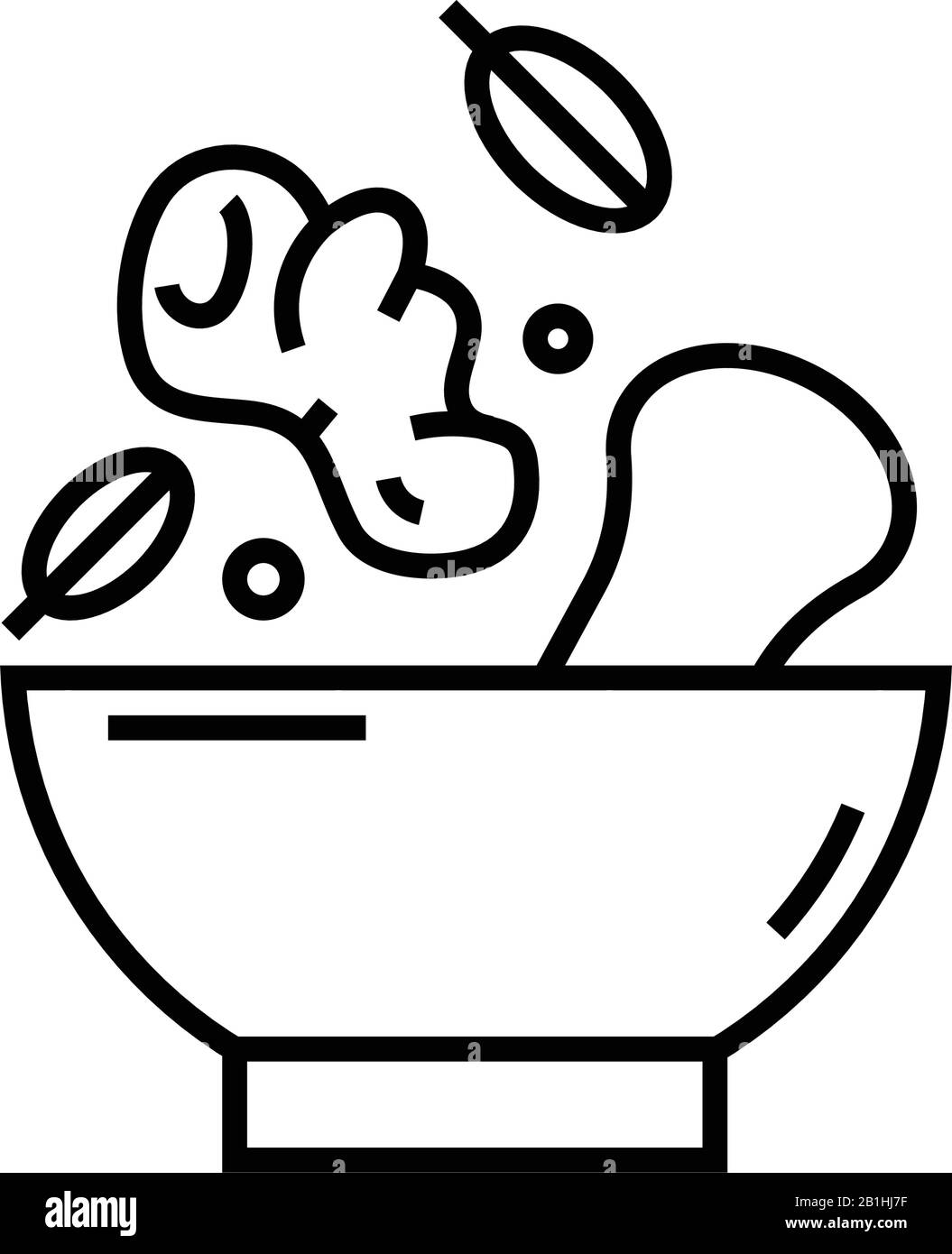 Fresh food line icon, concept sign, outline vector illustration, linear ...