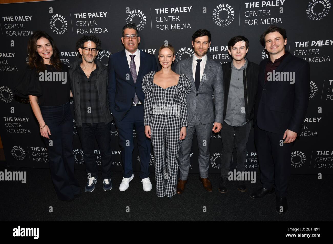 February 25, 2020, West Hollywood, CA, USA: (L-R) Betsy Brandt, Gabriel ...