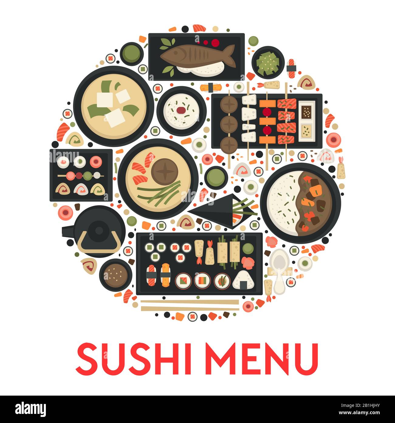 Asian restaurant tokyo Stock Vector Images - Alamy