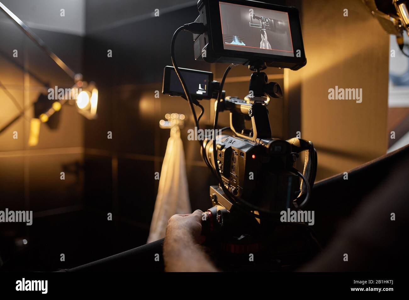 Creating a film set hi-res stock photography and images - Alamy