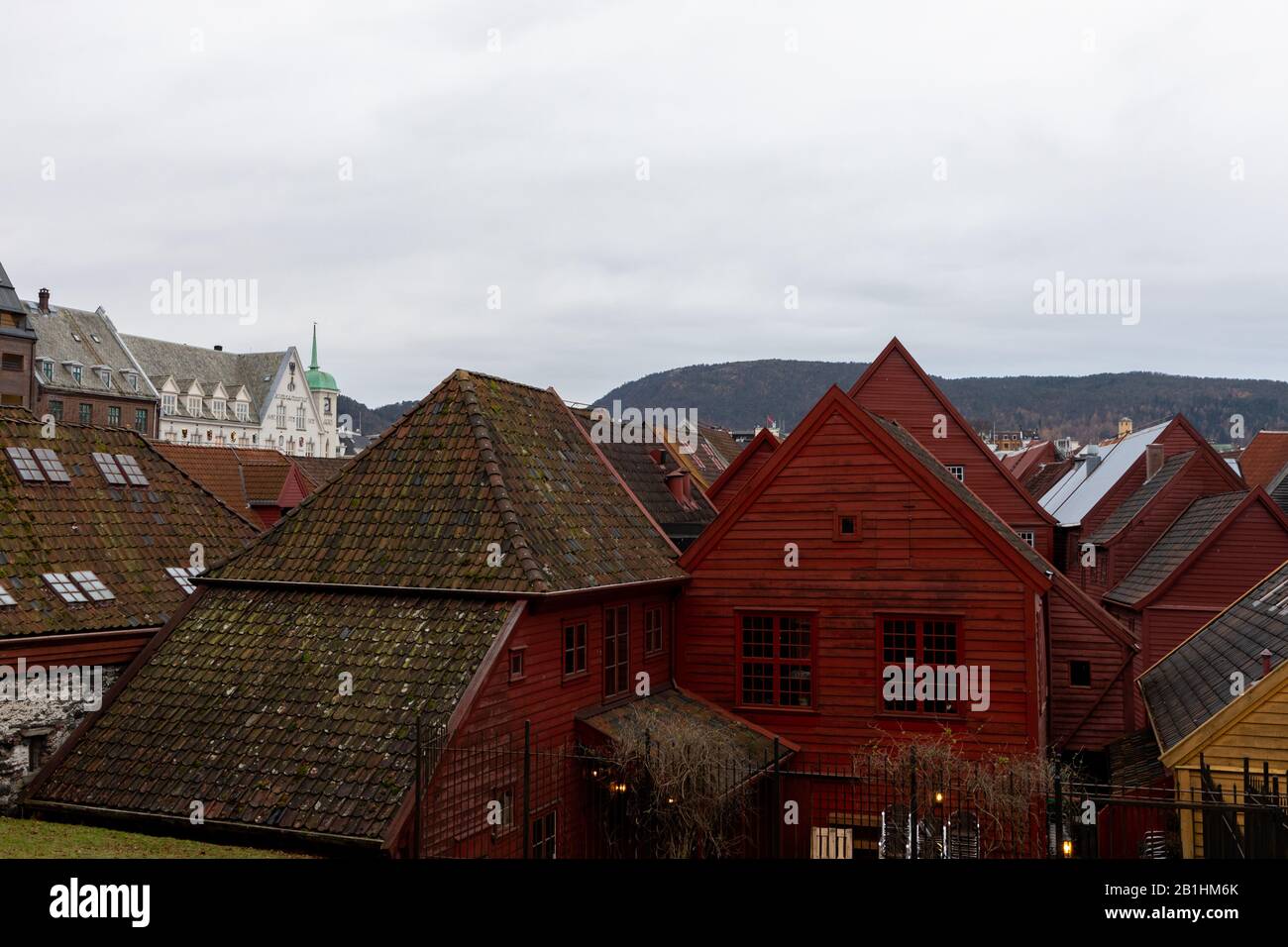 Colourful houses and rooftops of Bergen, Norway Stock Photo - Alamy
