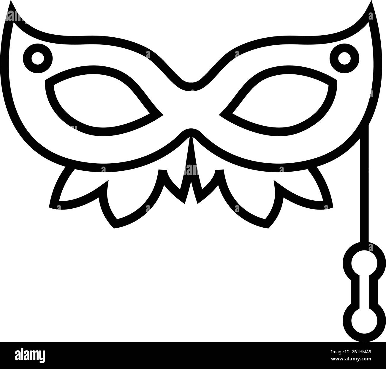 Eye mask line icon, concept sign, outline vector illustration, linear ...