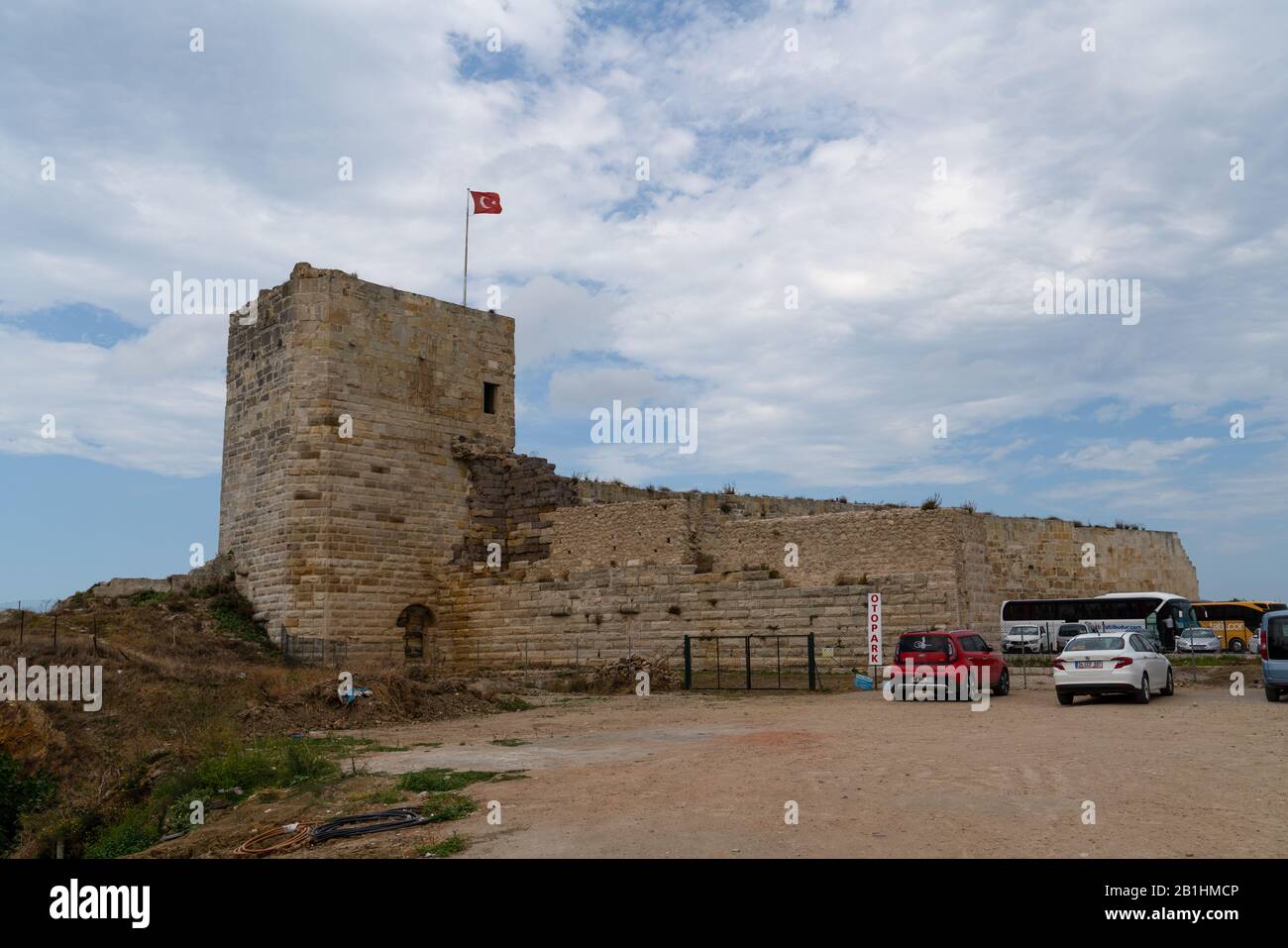 Sinop/Turkey - August 04 2019: General view of Sinop fortress. Sinop ...