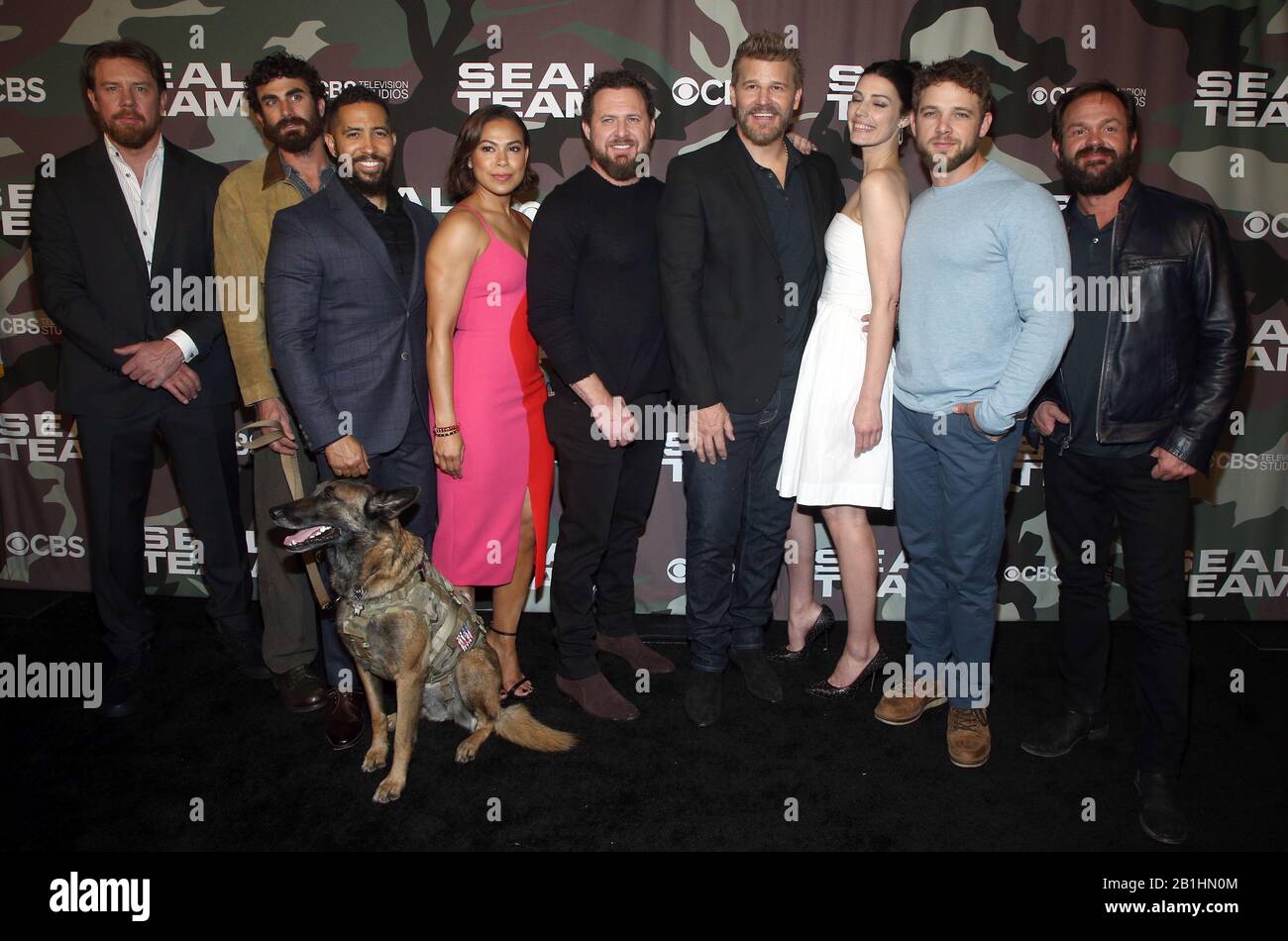 Hollywood, California, USA. 25th Feb, 2020. Justin Melnick, Neil Brown ...