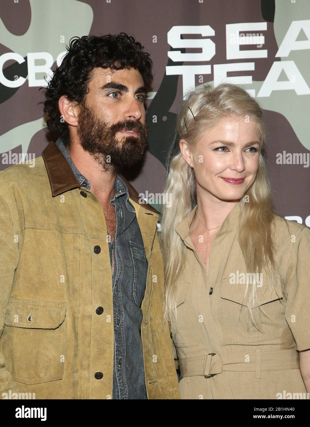 25 February 2020 - Hollywood, California - Justin Melnick and Dita. SEAL Team' TV show premiere ...