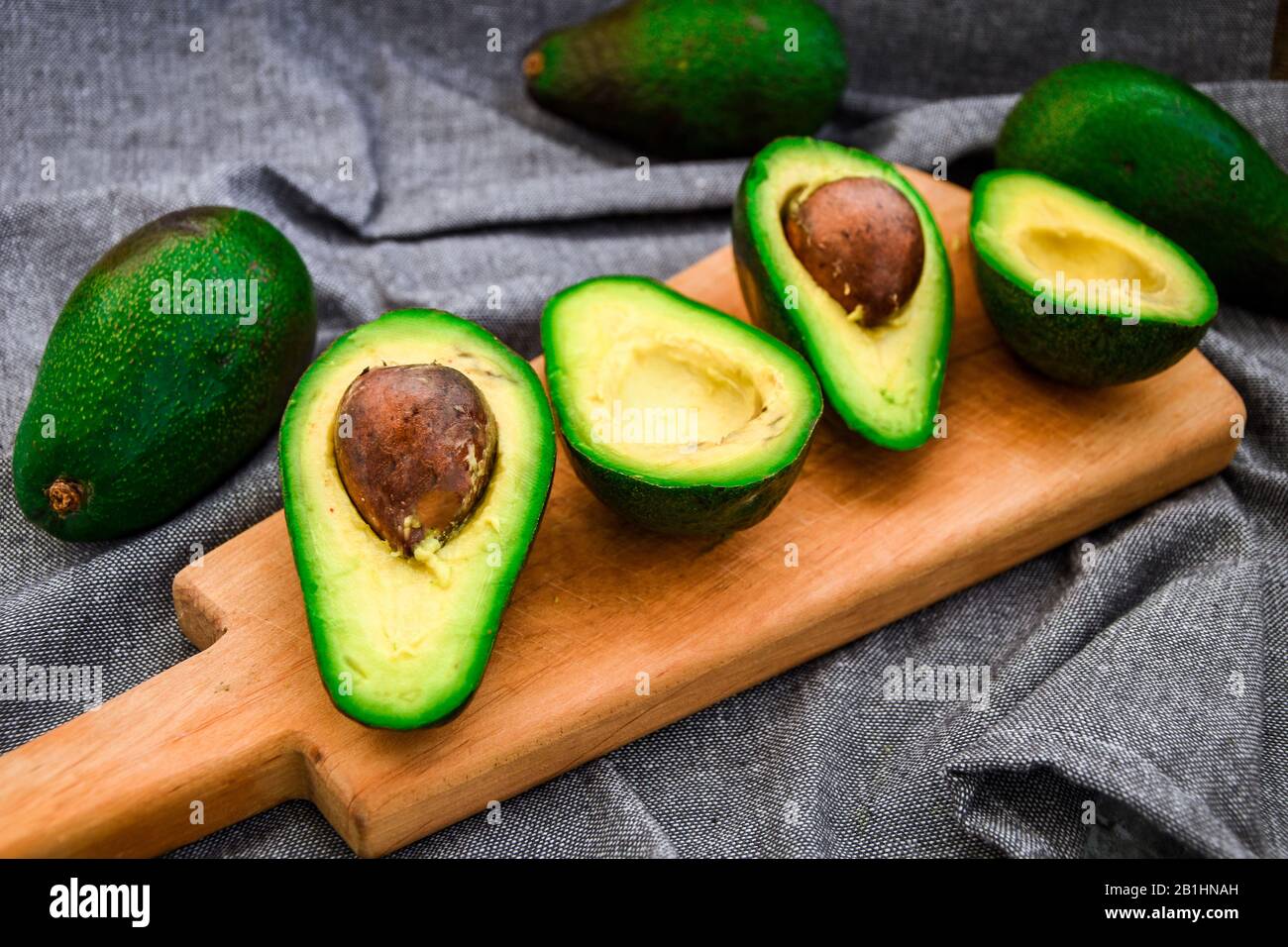 Set delicious fresh avocados hi-res stock photography and images - Alamy