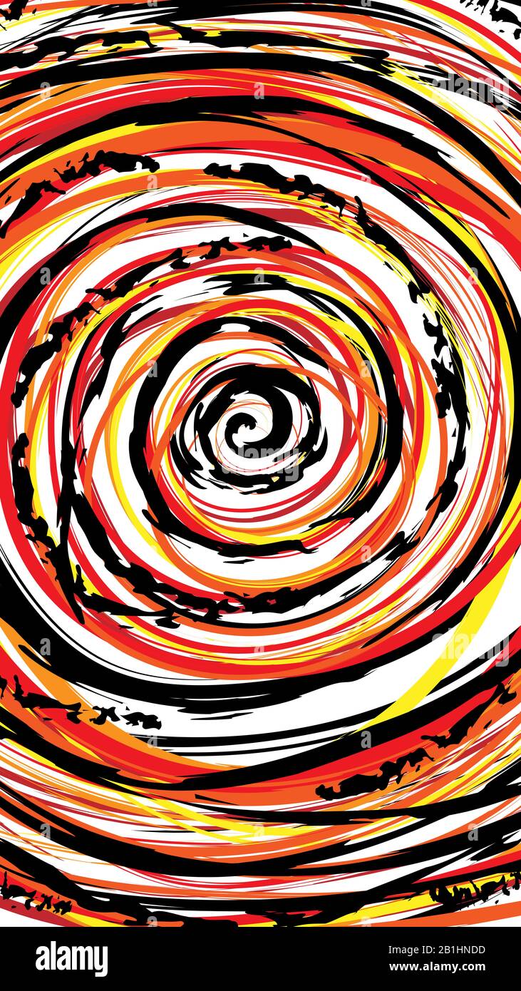 Rabbit hole warp colorful hand drawing illustration Stock Photo - Alamy