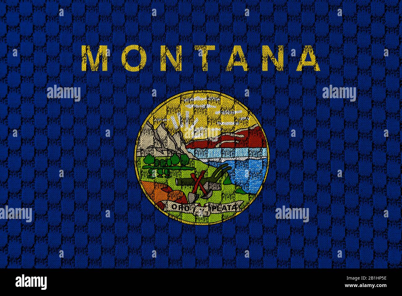 Fabric flag montana hi-res stock photography and images - Alamy