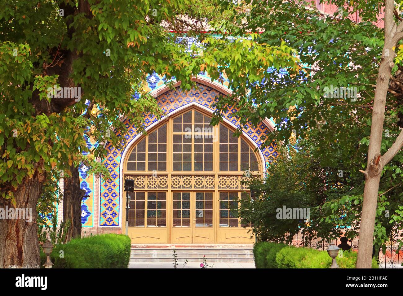 Gorgeous Facade of the Blue Mosque View from the Courtyard, Kentron ...