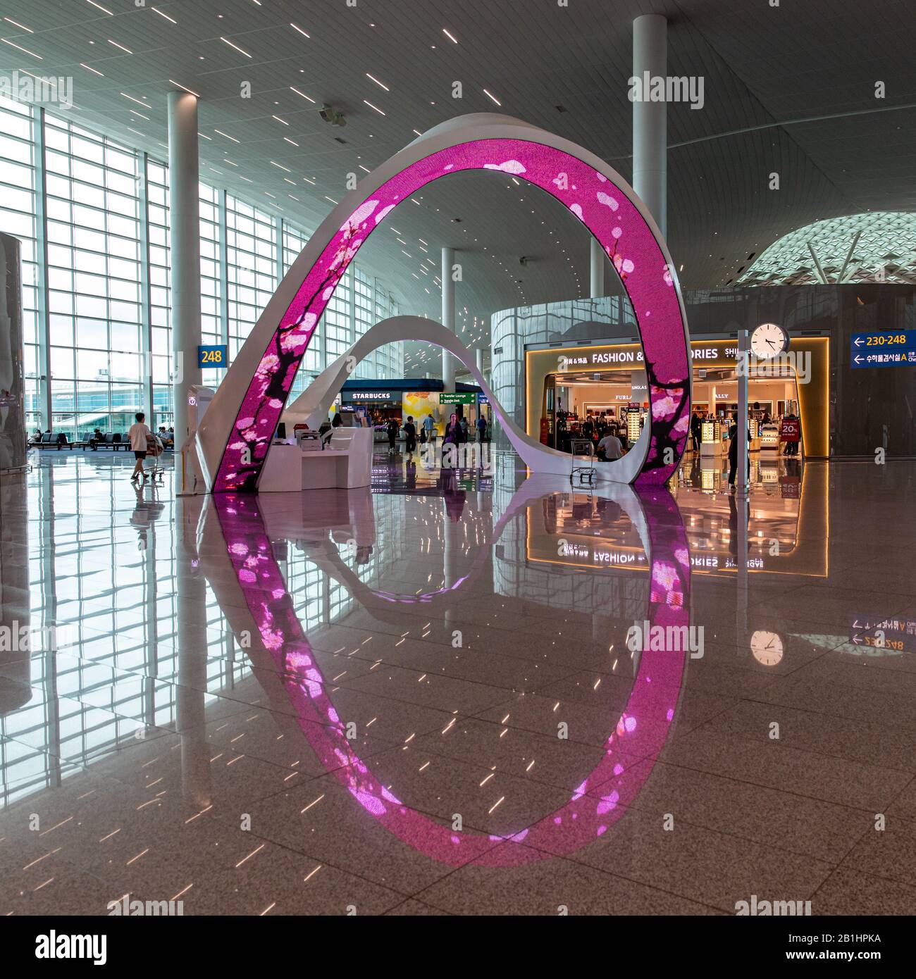 Incheon Airport South Korea - 14 September 2019: A large modern ...
