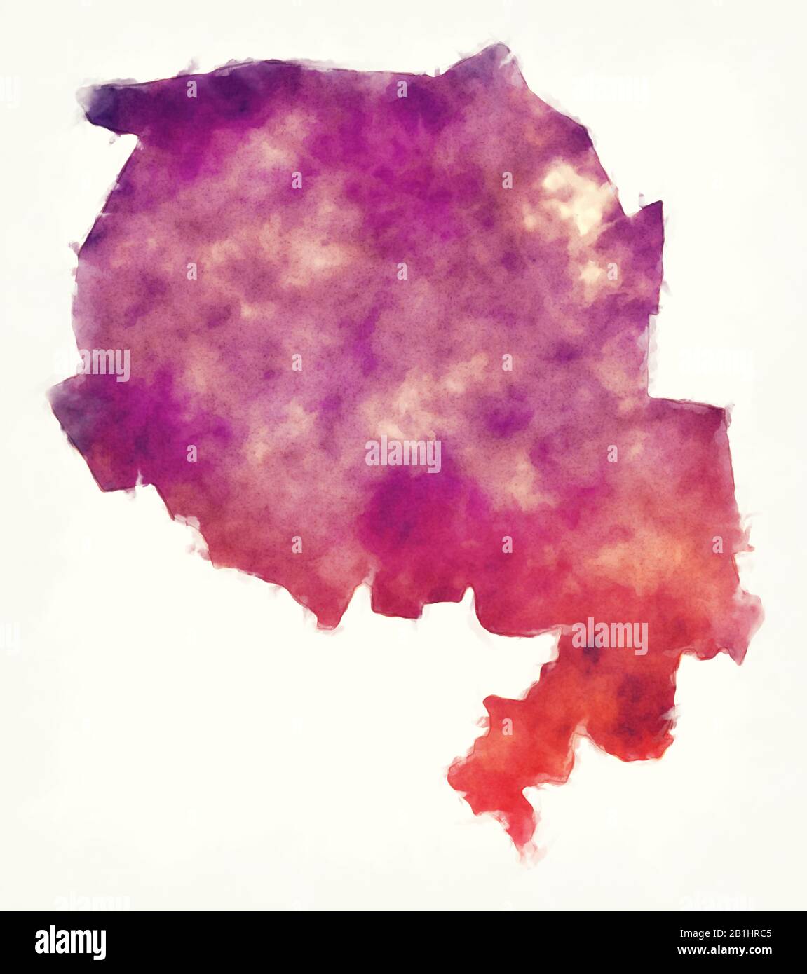 Navoiy region watercolor map of Uzbekistan Stock Photo - Alamy