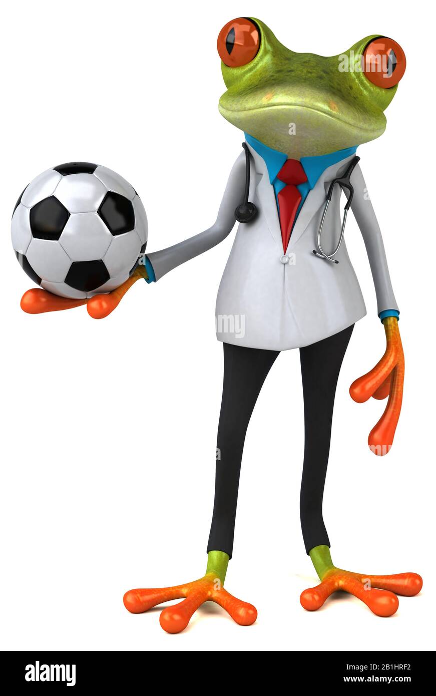 Frog doctor - 3D Illustration Stock Photo - Alamy