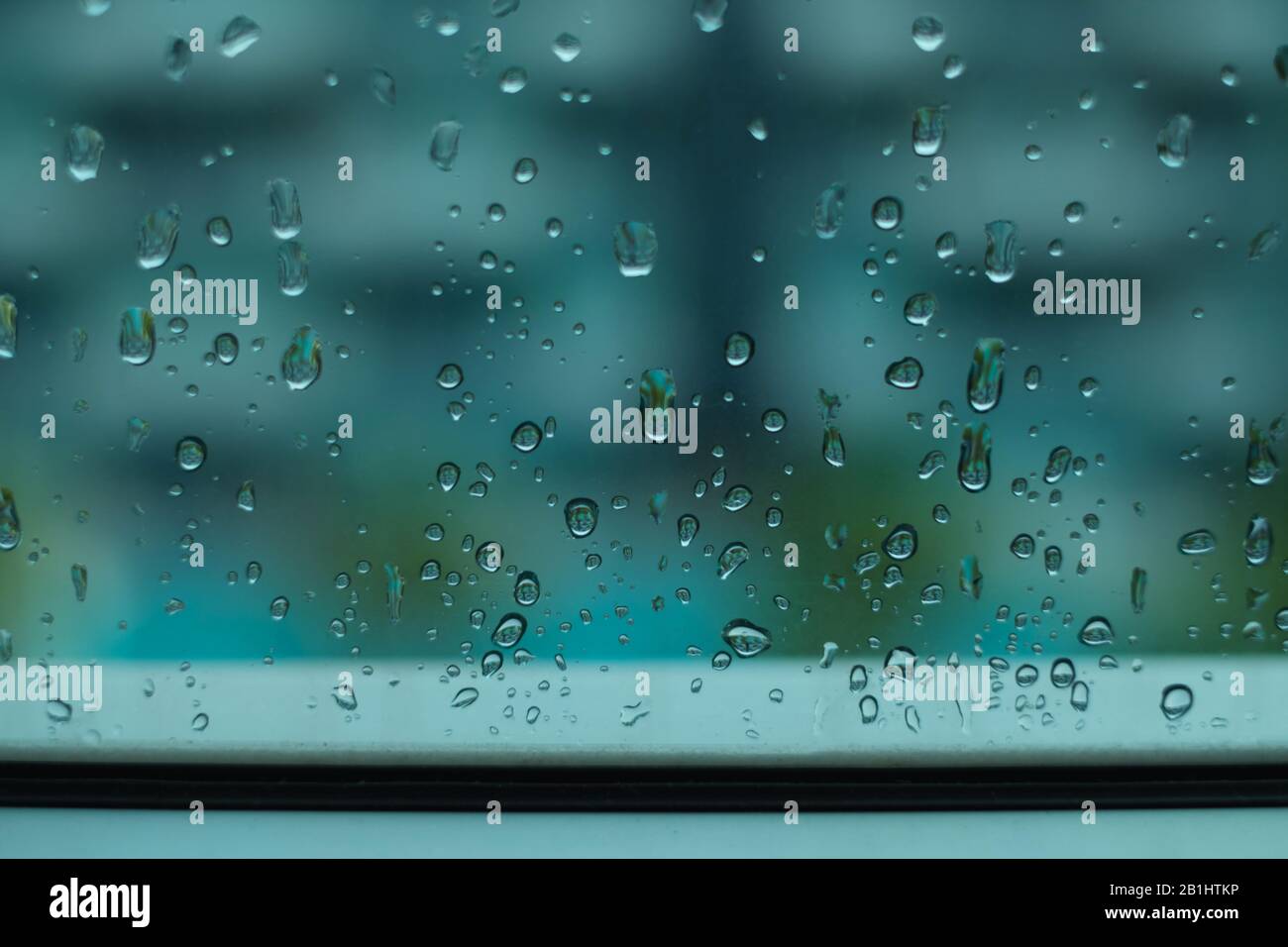 Water or rain drops on glass window, background Stock Photo - Alamy