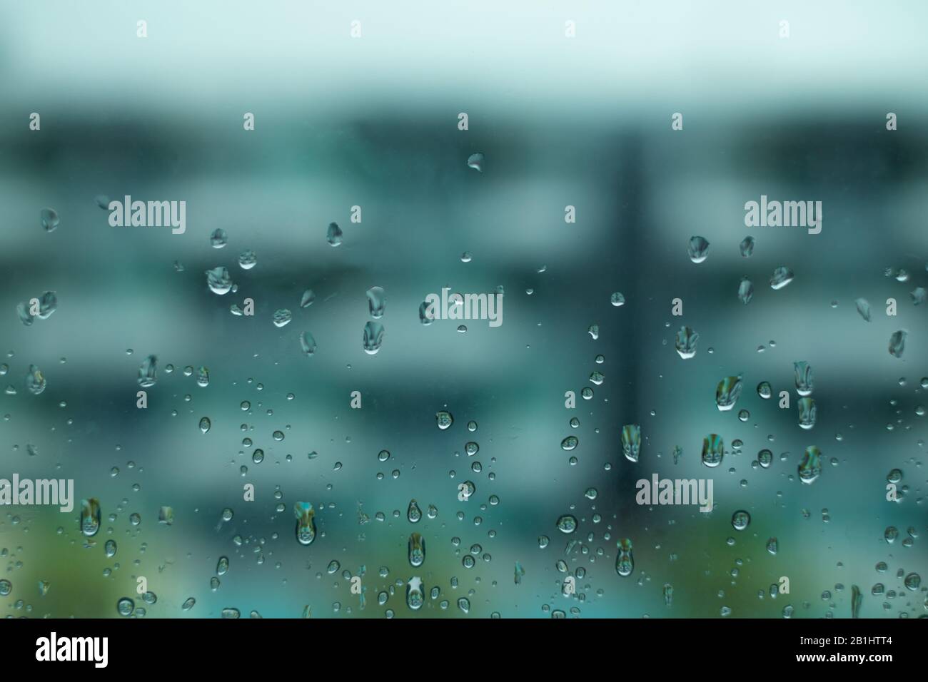Water or rain drops on glass window, background Stock Photo - Alamy