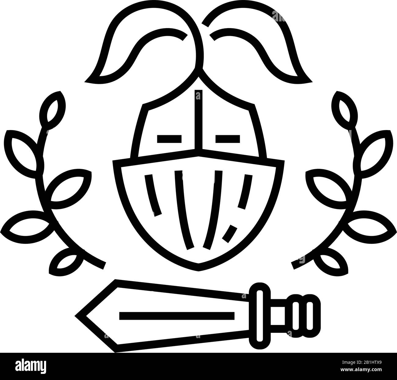 Education power line icon, concept sign, outline vector illustration ...