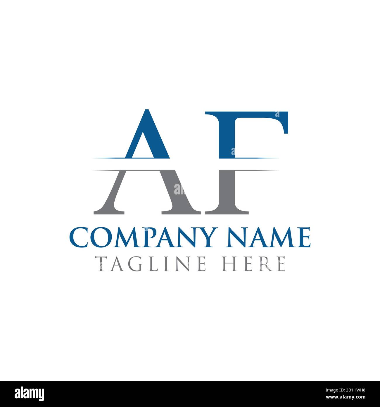 Initial AF Letter Logo With Creative Modern Business Typography Vector ...