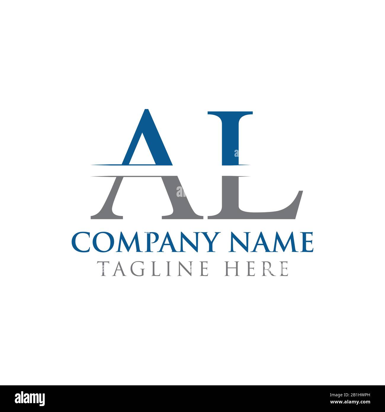 Initial AL Letter Logo With Creative Modern Business Typography Vector Template. Creative ...