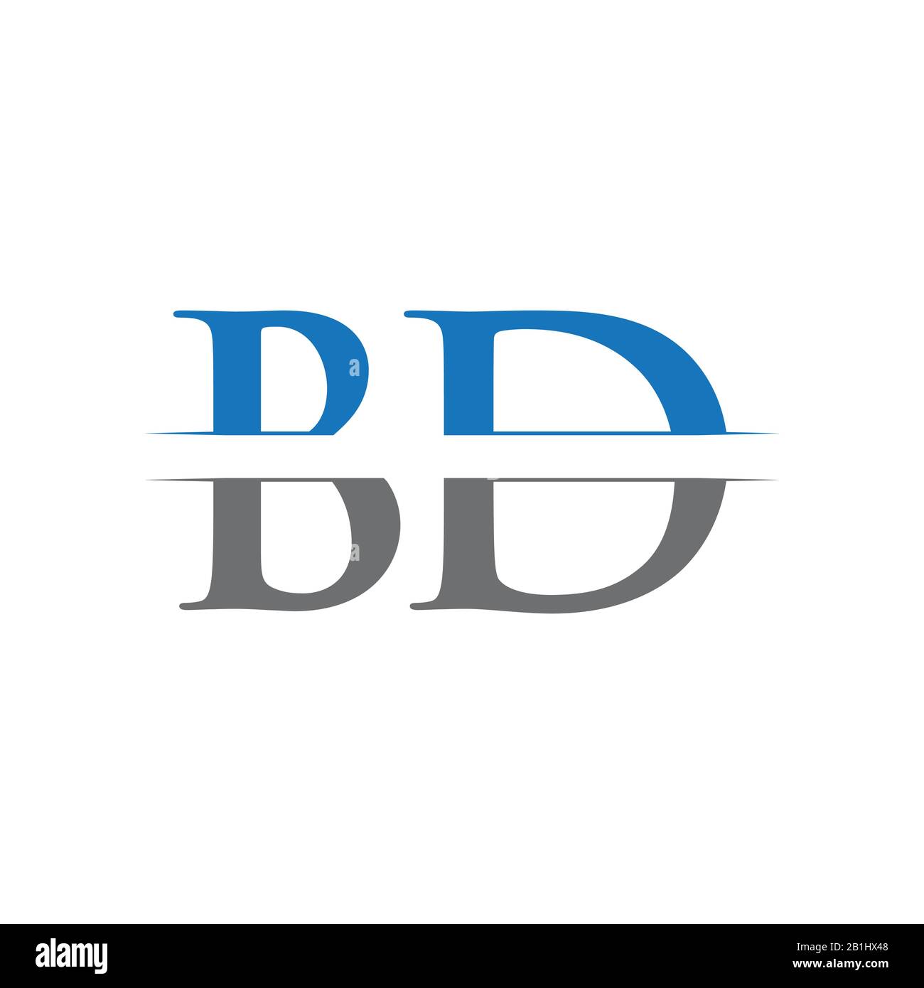 Initial BD Letter Logo With Creative Modern Business Typography Vector ...