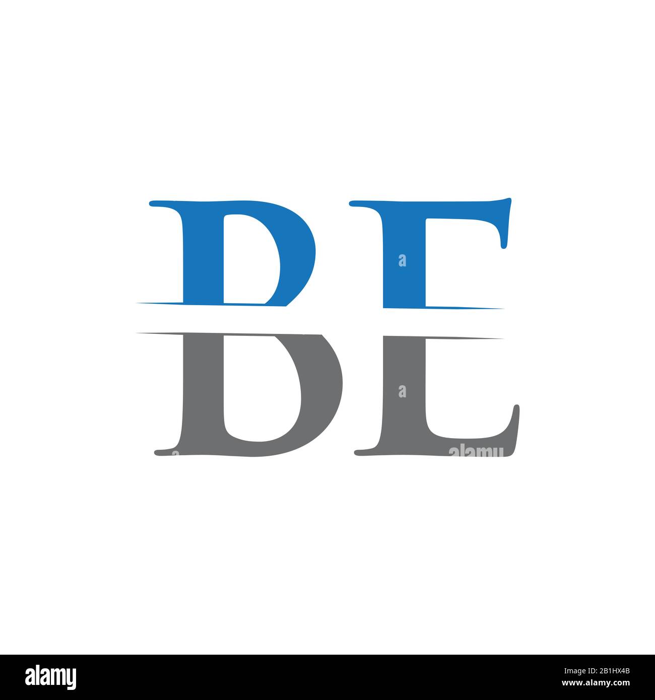 Initial BE Letter Logo With Creative Modern Business Typography Vector ...