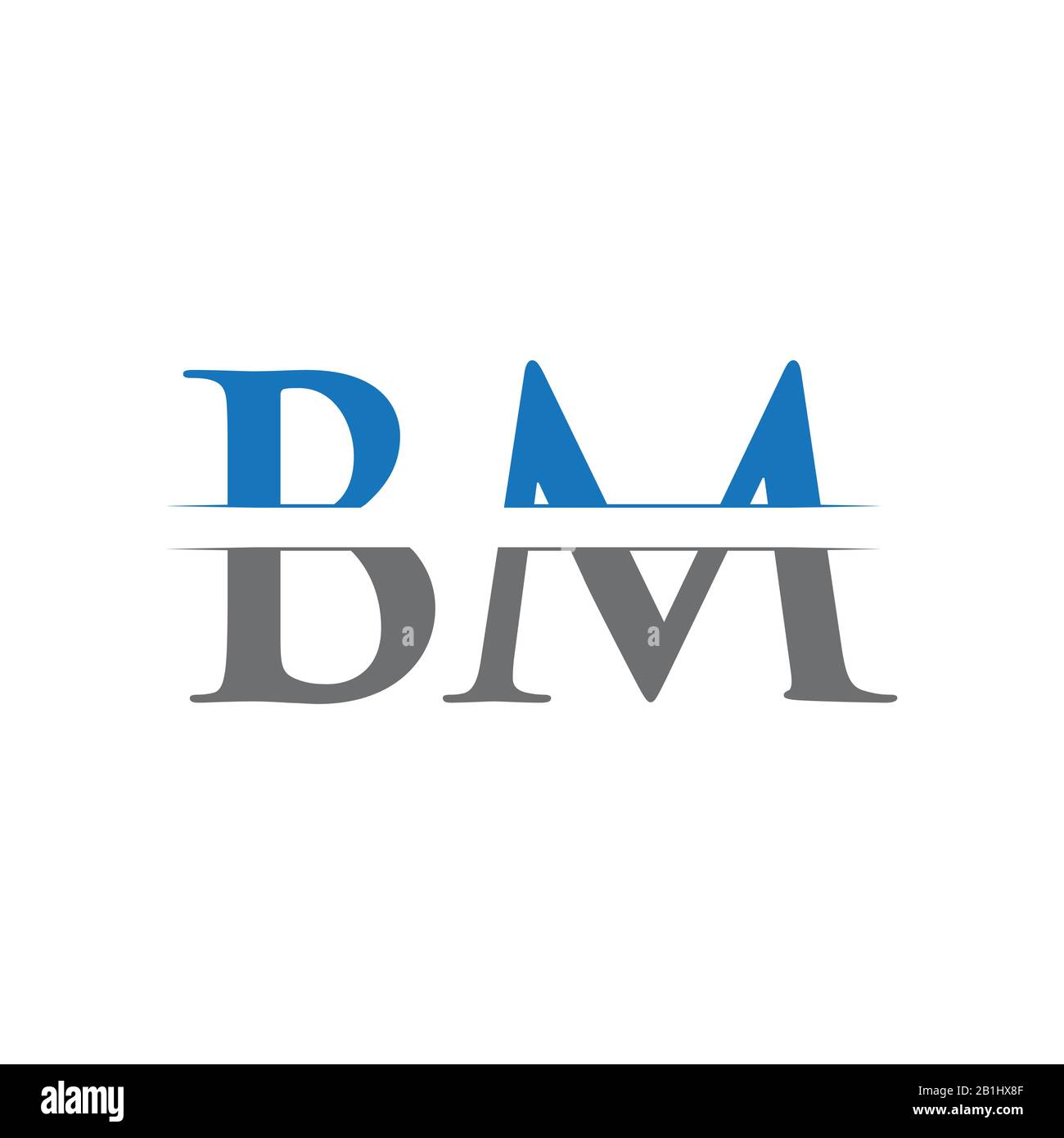 Initial BM Letter Logo With Creative Modern Business Typography Vector Template. Creative ...