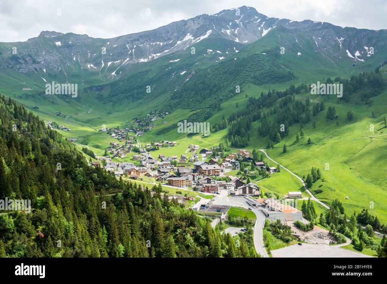 View over Malbun village of Liechtenstein Stock Photo - Alamy