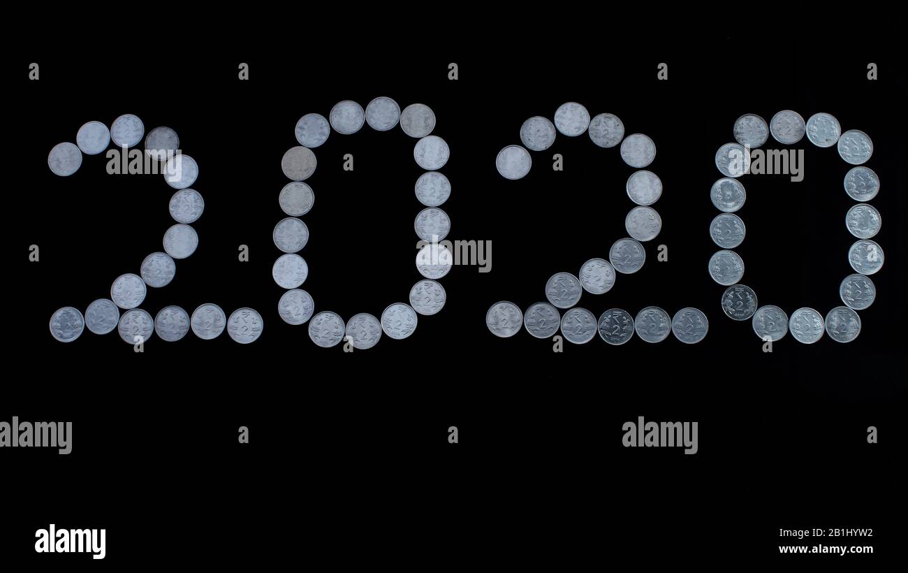 Indian two rupee coin hi-res stock photography and images - Alamy