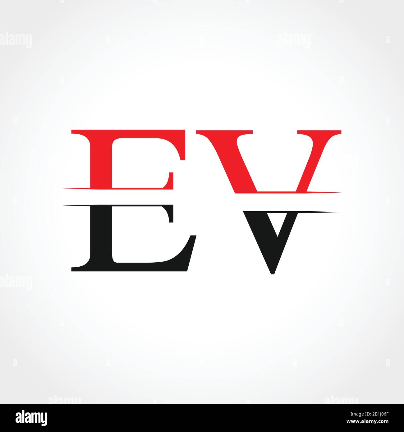 Initial EV Letter Linked Logo Business Vector Template. Creative Letter ...