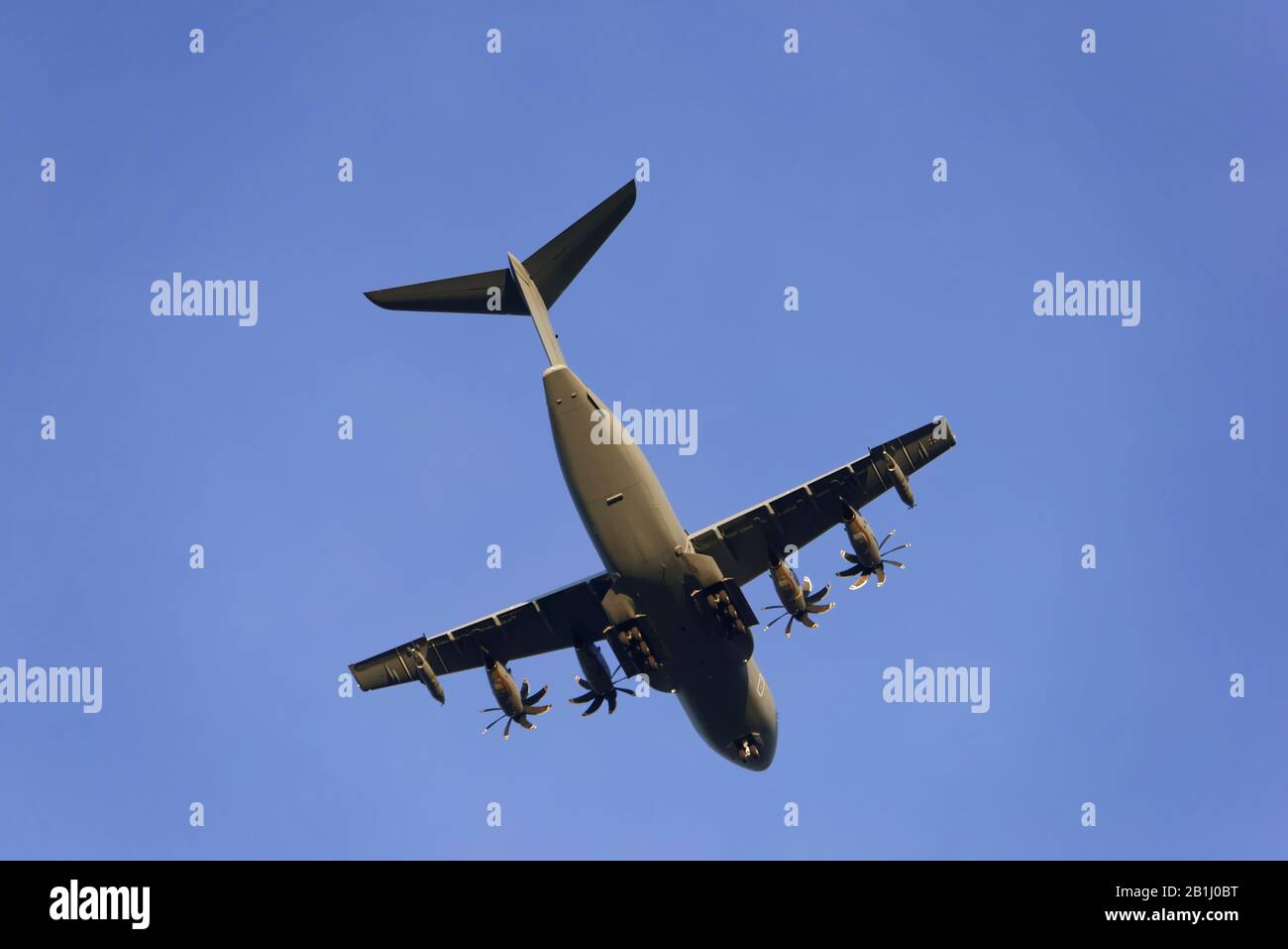 Airplane flying in Sky Stock Photo - Alamy