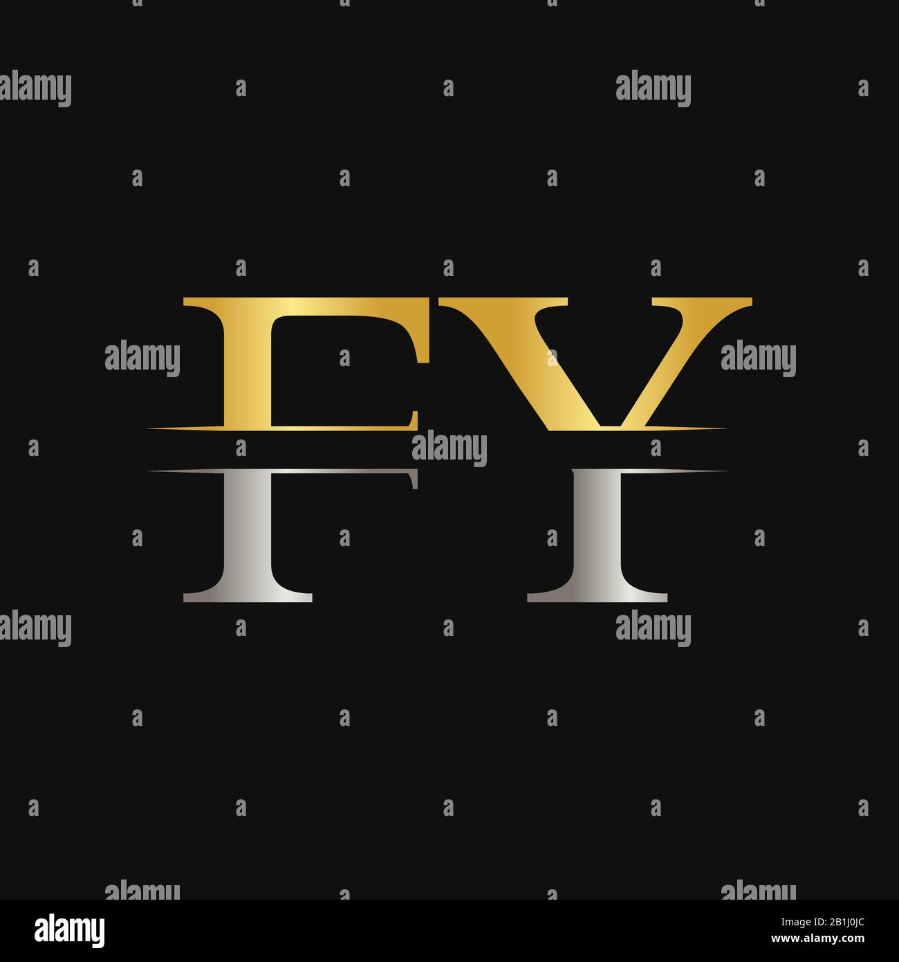 FY letter Type Logo Design vector Template. Abstract Letter FY logo ...