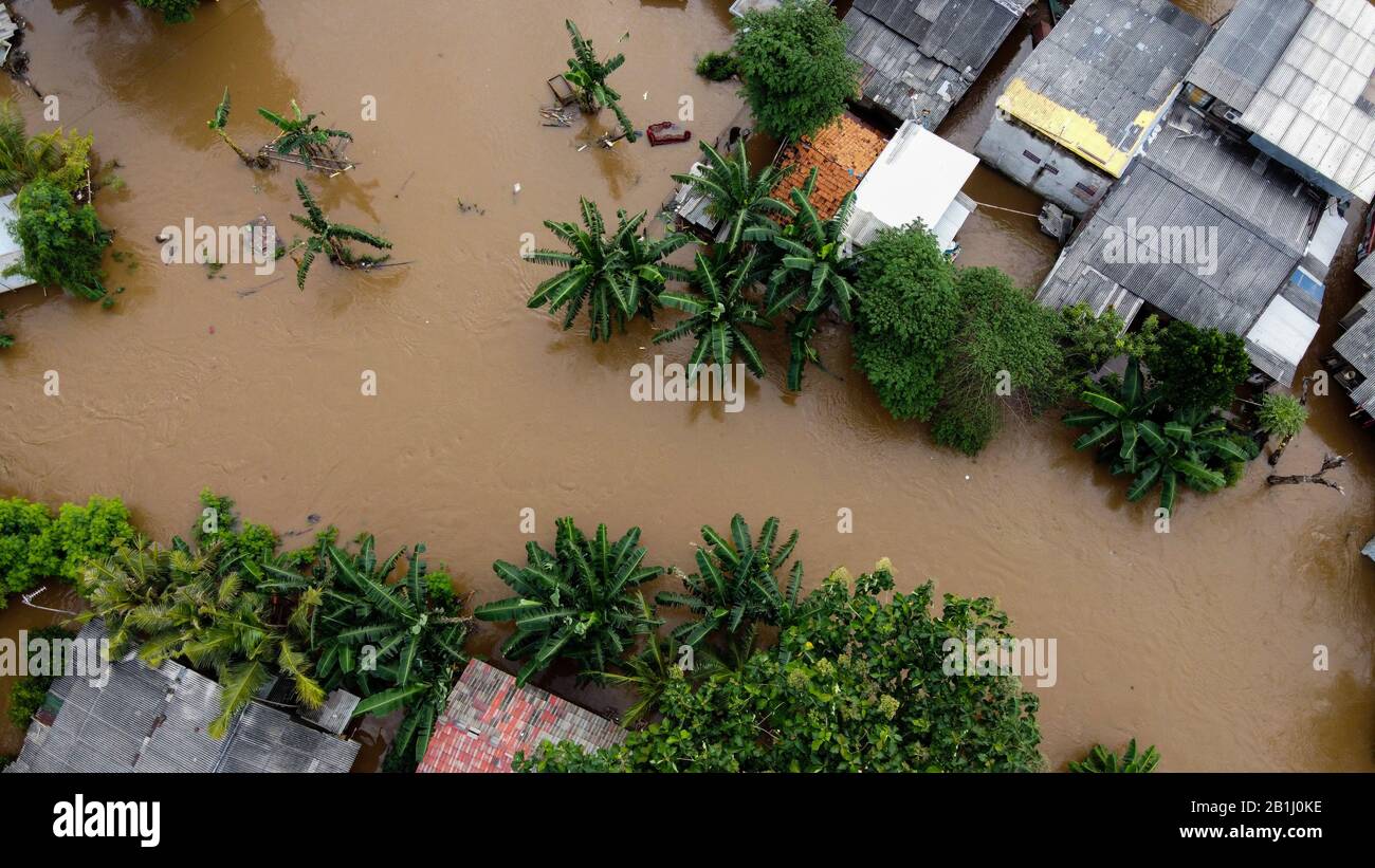 Aerial view flood after hurricane hi-res stock photography and images ...