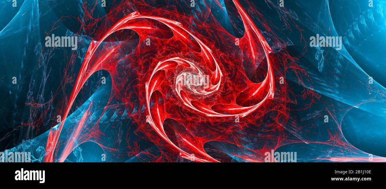 Fiery glowing artificial spiral hi-res stock photography and images - Alamy