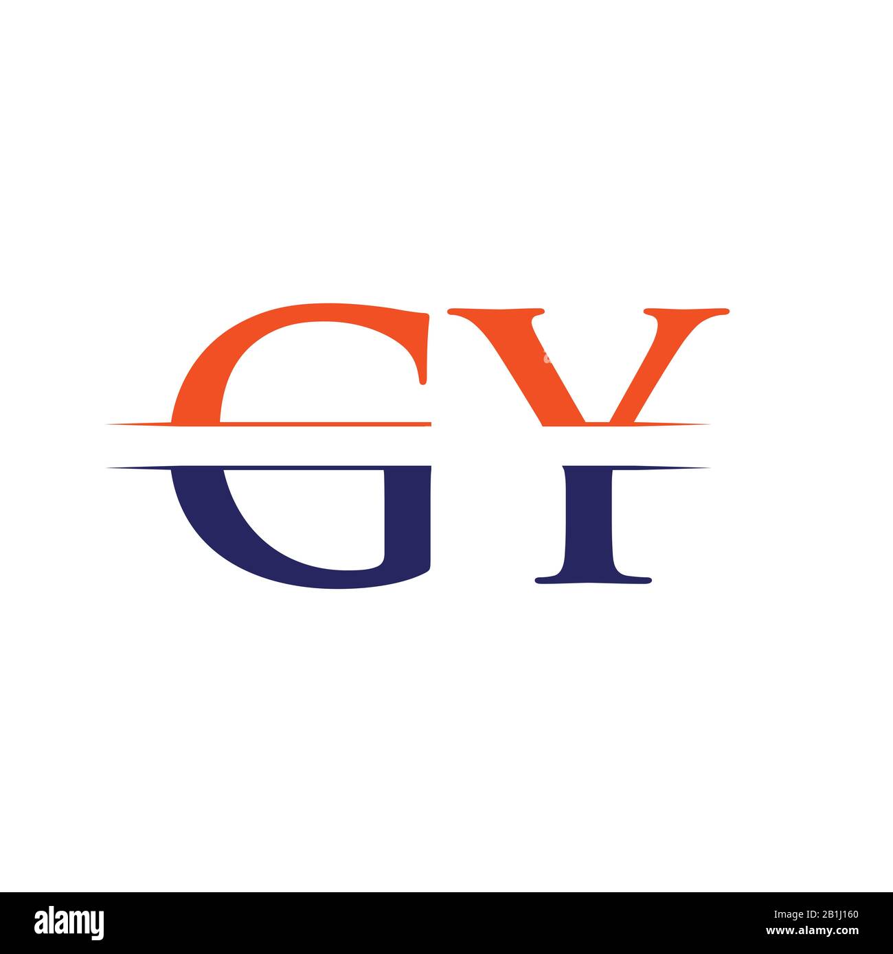 GY letter Type Logo Design vector Template. Abstract Letter GY logo ...