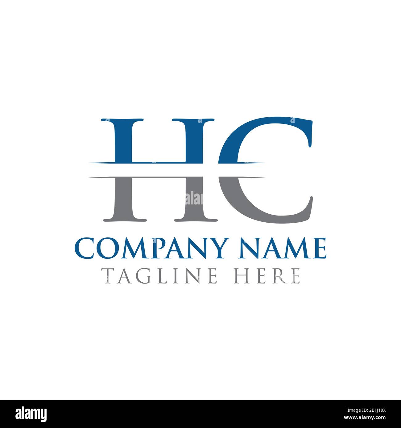 HC letter Type Logo Design vector Template. Abstract Letter HC logo ...