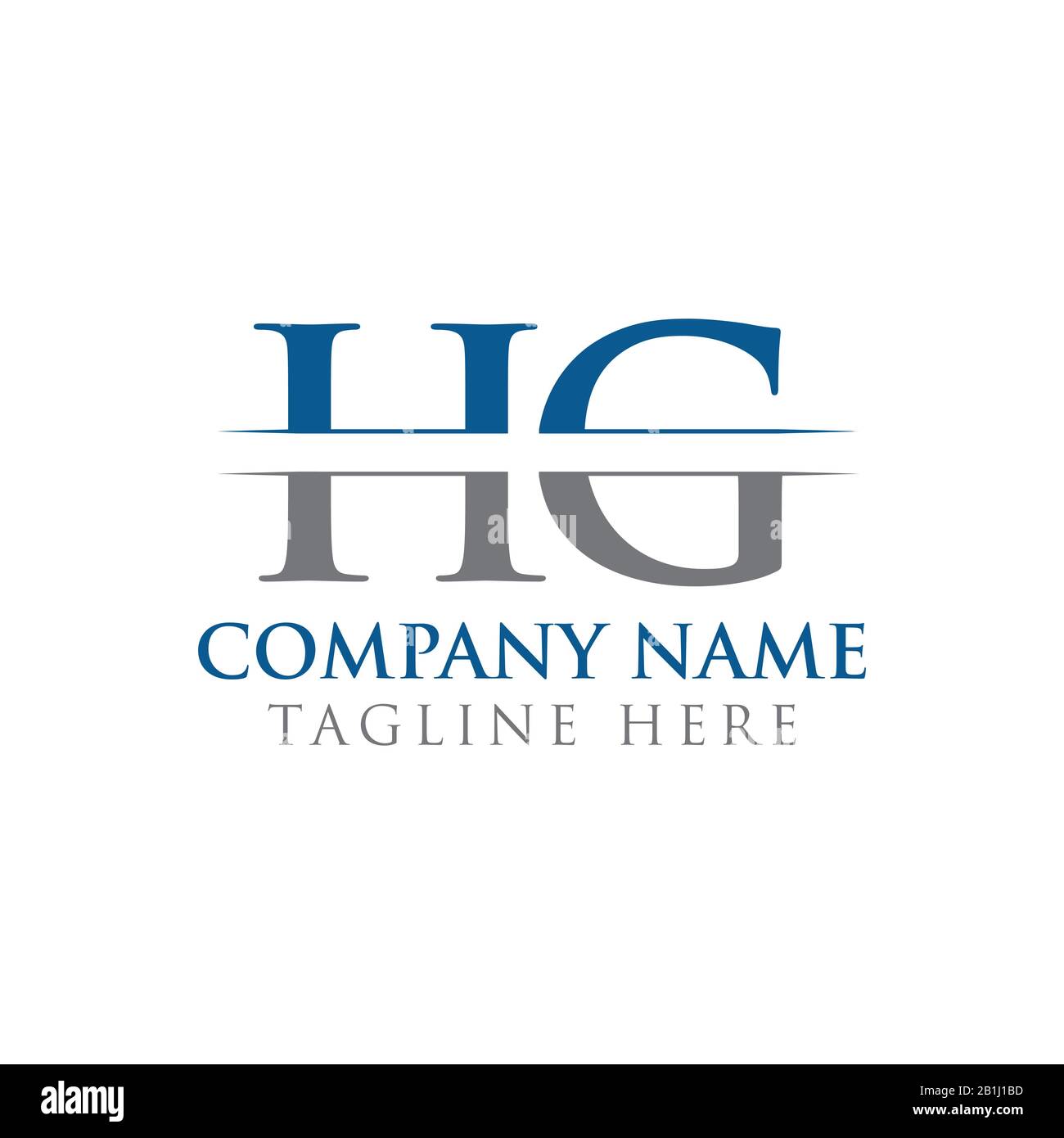 HG letter Type Logo Design vector Template. Abstract Letter HG logo ...