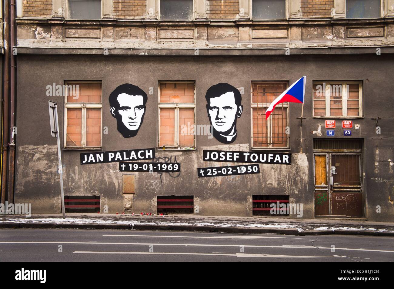 The Jan Palach and Josef Toufar Memorial by designer Otakar Dusek on ...