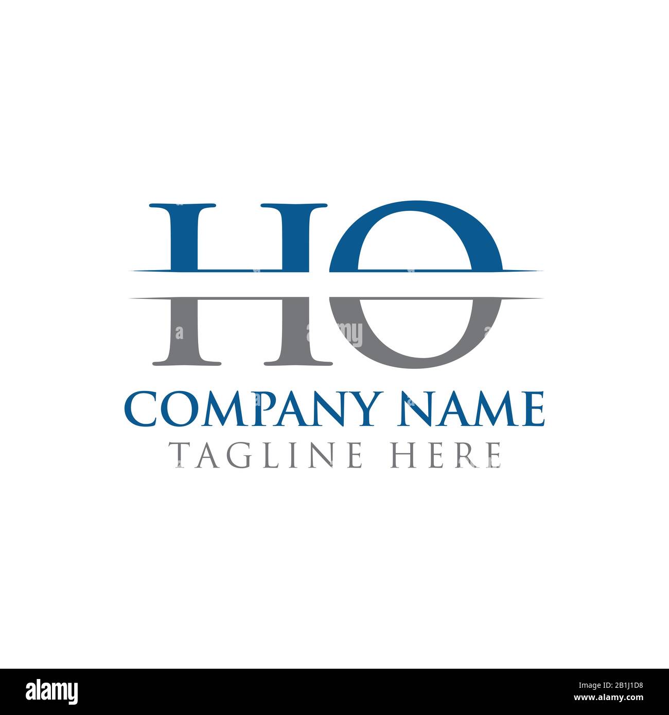 HO letter Type Logo Design vector Template. Abstract Letter HO logo ...