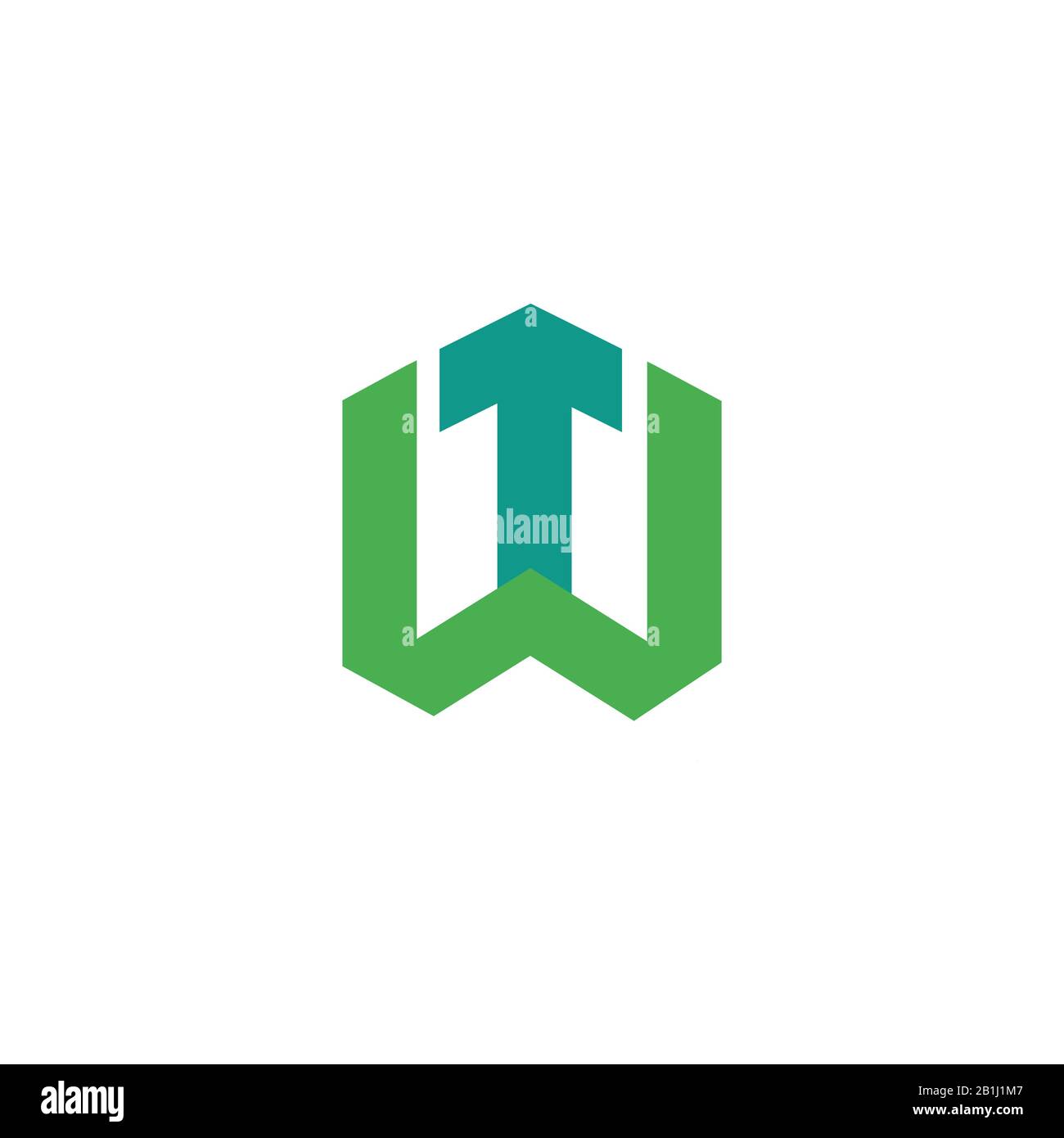 Initial letter wt logo or tw logo vector design template Stock Vector ...