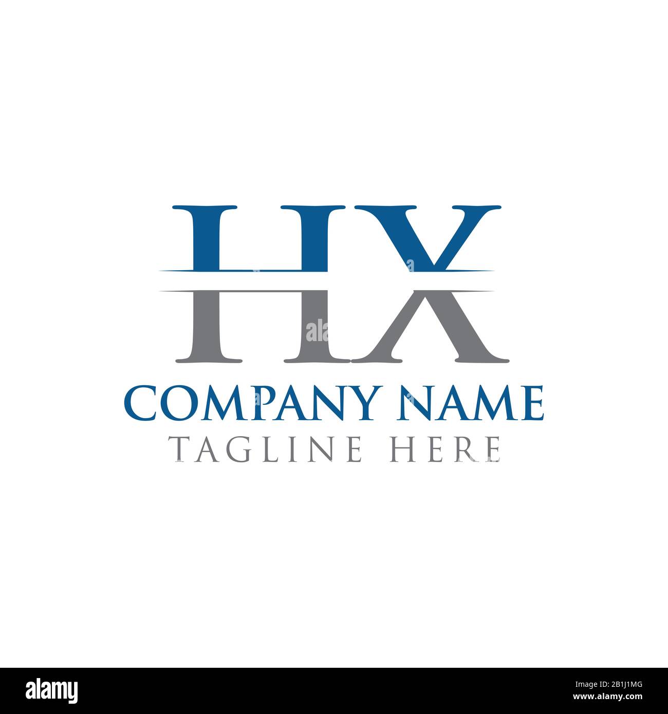 HX letter Type Logo Design vector Template. Abstract Letter HX logo ...