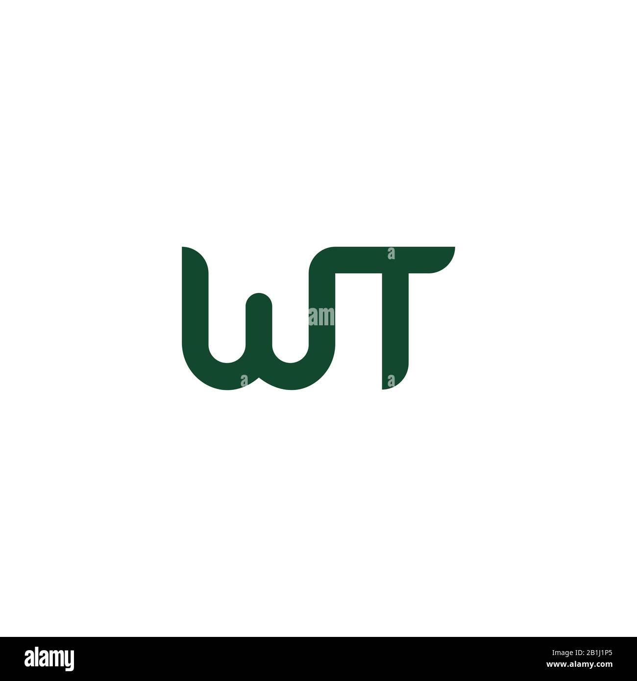 Initial letter wt logo or tw logo vector design template Stock Vector ...