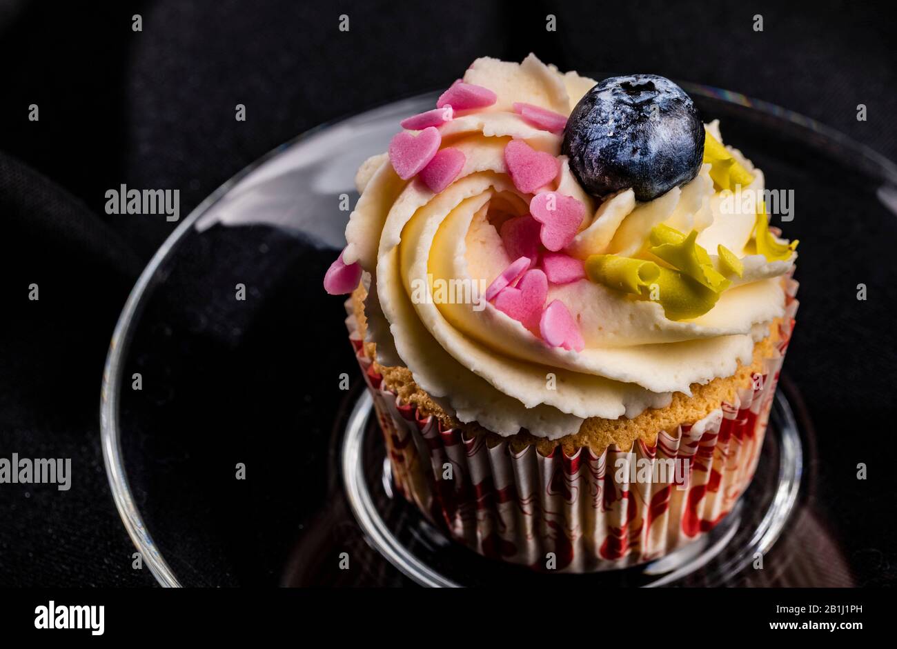 Decorated gourmet cupcake Stock Photo - Alamy