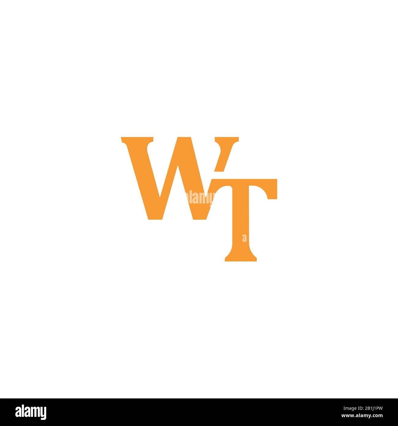 Initial letter wt logo or tw logo vector design template Stock Vector ...