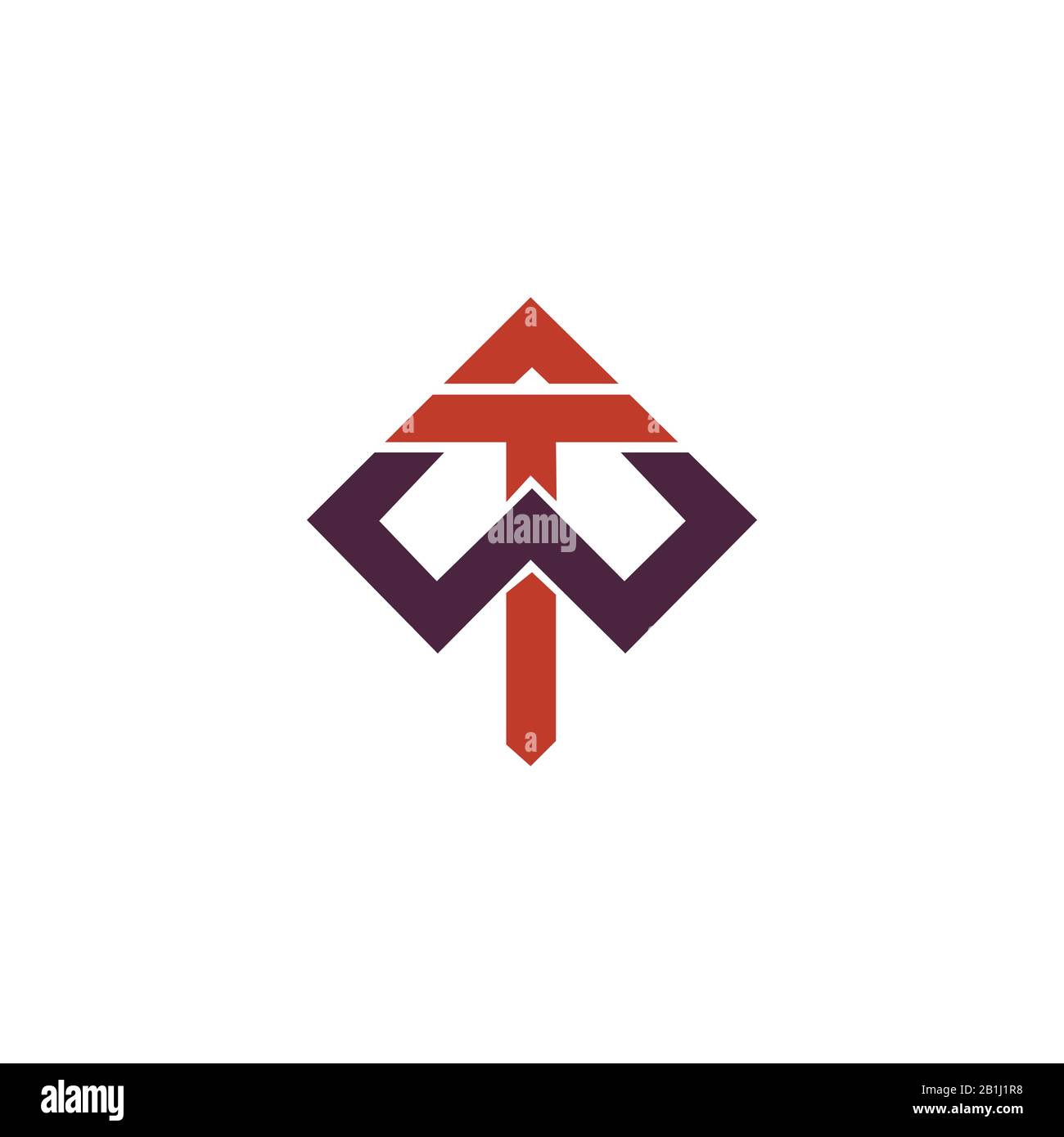 Initial letter wt logo or tw logo vector design template Stock Vector ...