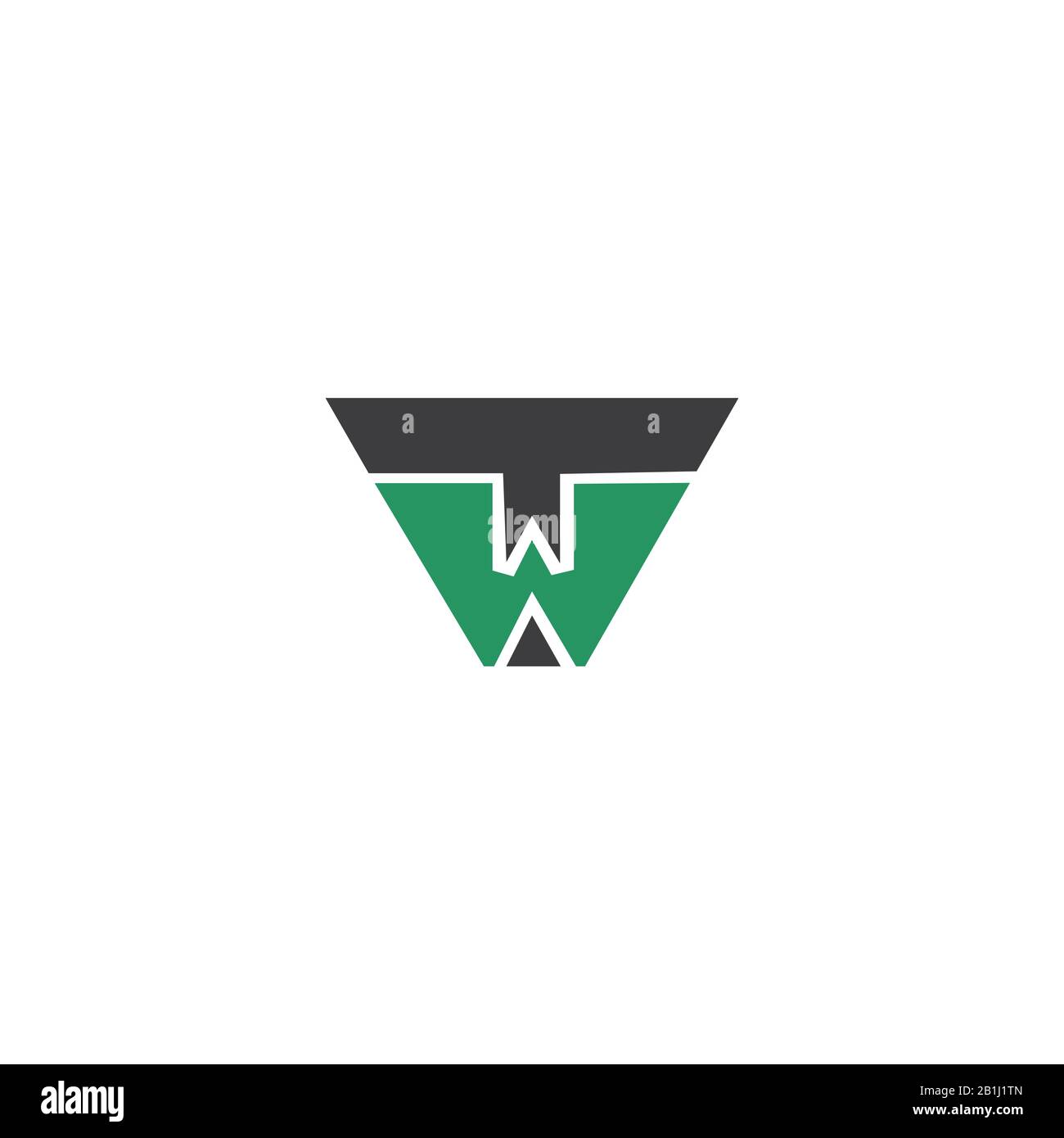Initial letter wt logo or tw logo vector design template Stock Vector ...