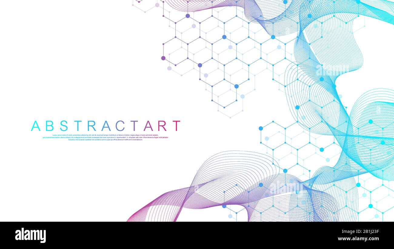 Scientific molecule background for medicine, science, technology ...