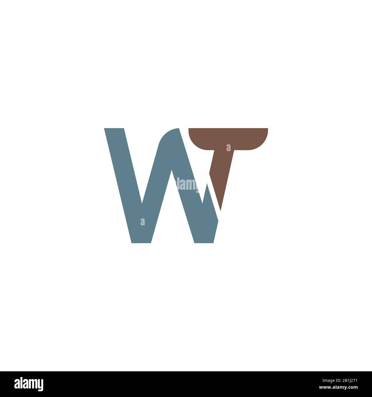 Initial letter wt logo or tw logo vector design template Stock Vector ...