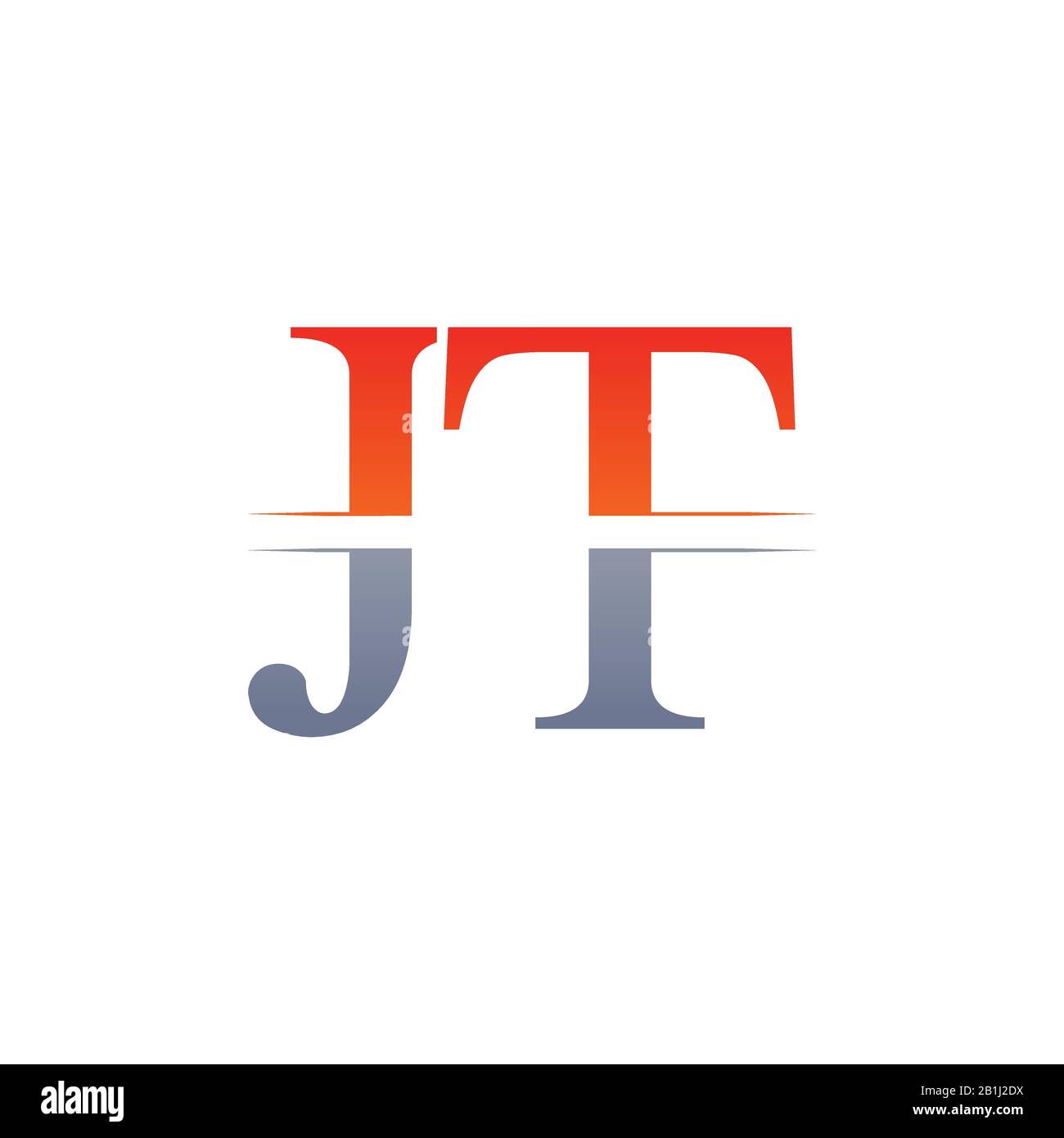 JT letter Type Logo Design vector Template. Abstract Letter JT logo Design Stock Vector Image ...
