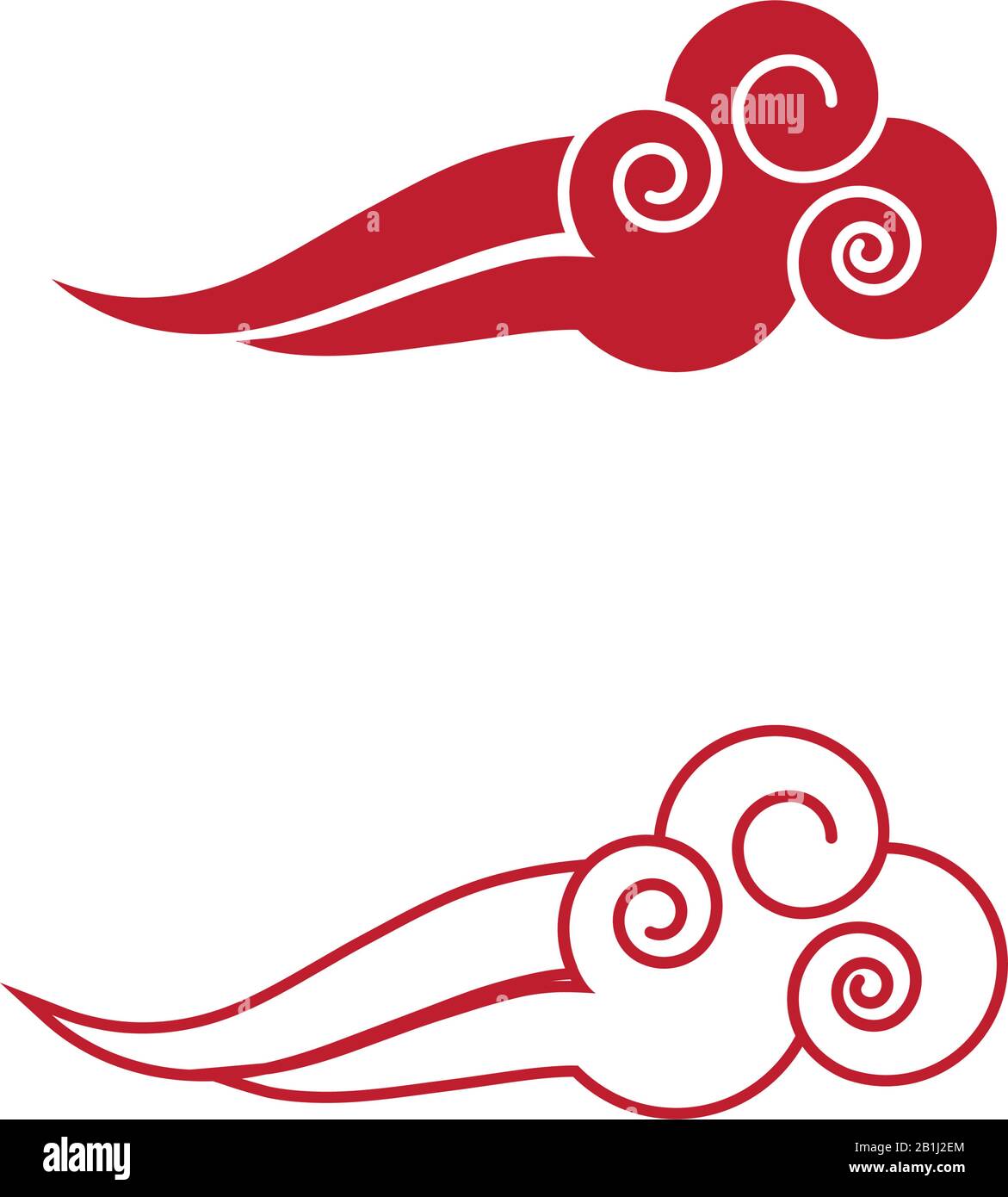 Chinese Cloud template vector icon illustration design Stock Vector ...