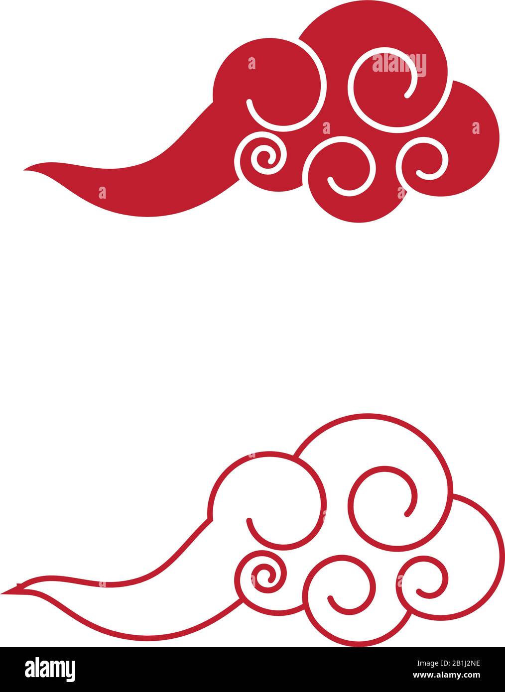 Chinese Cloud template vector icon illustration design Stock Vector ...