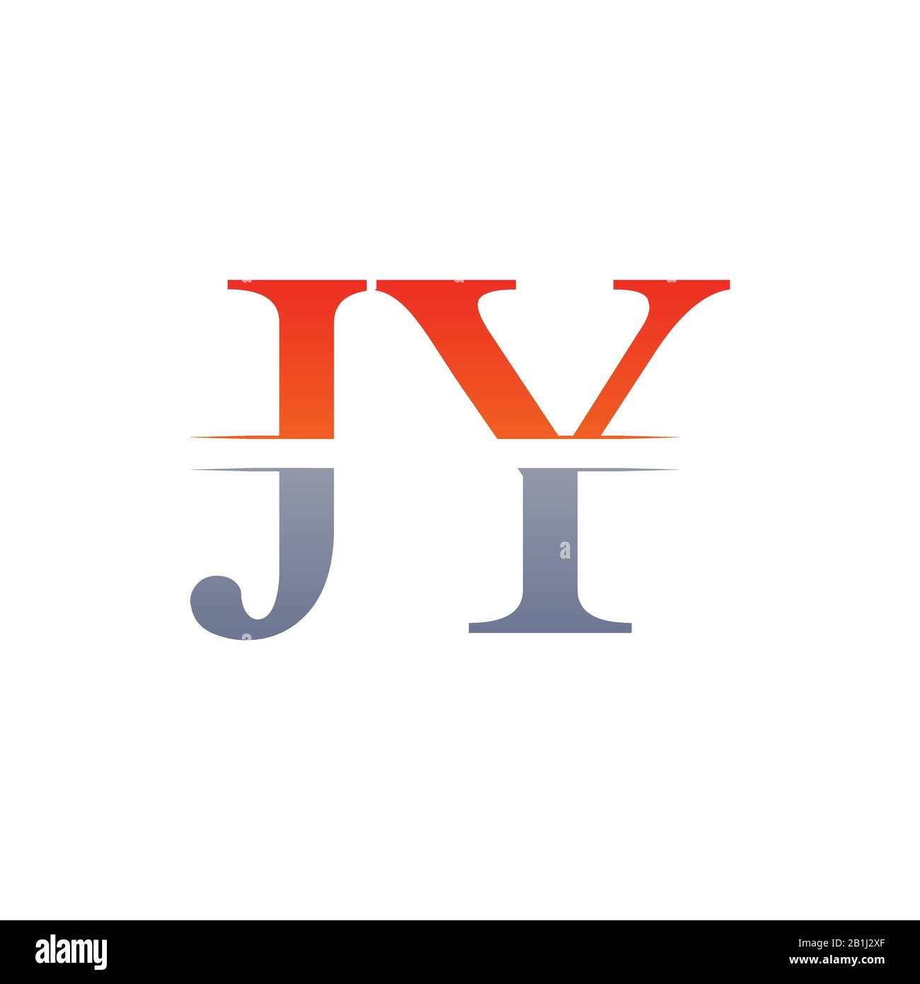 JY letter Type Logo Design vector Template. Abstract Letter JY logo ...