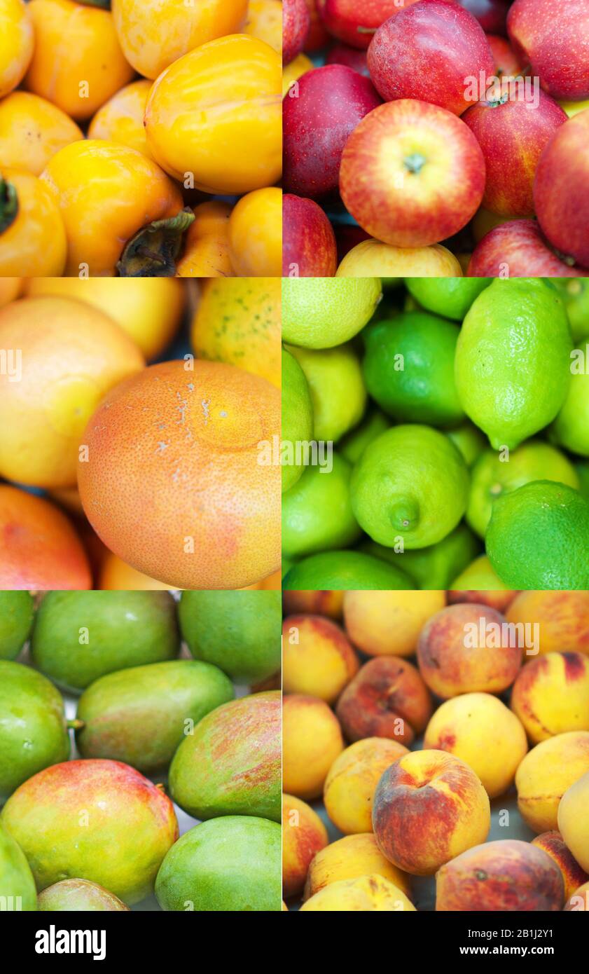 Fruit collage hi-res stock photography and images - Alamy